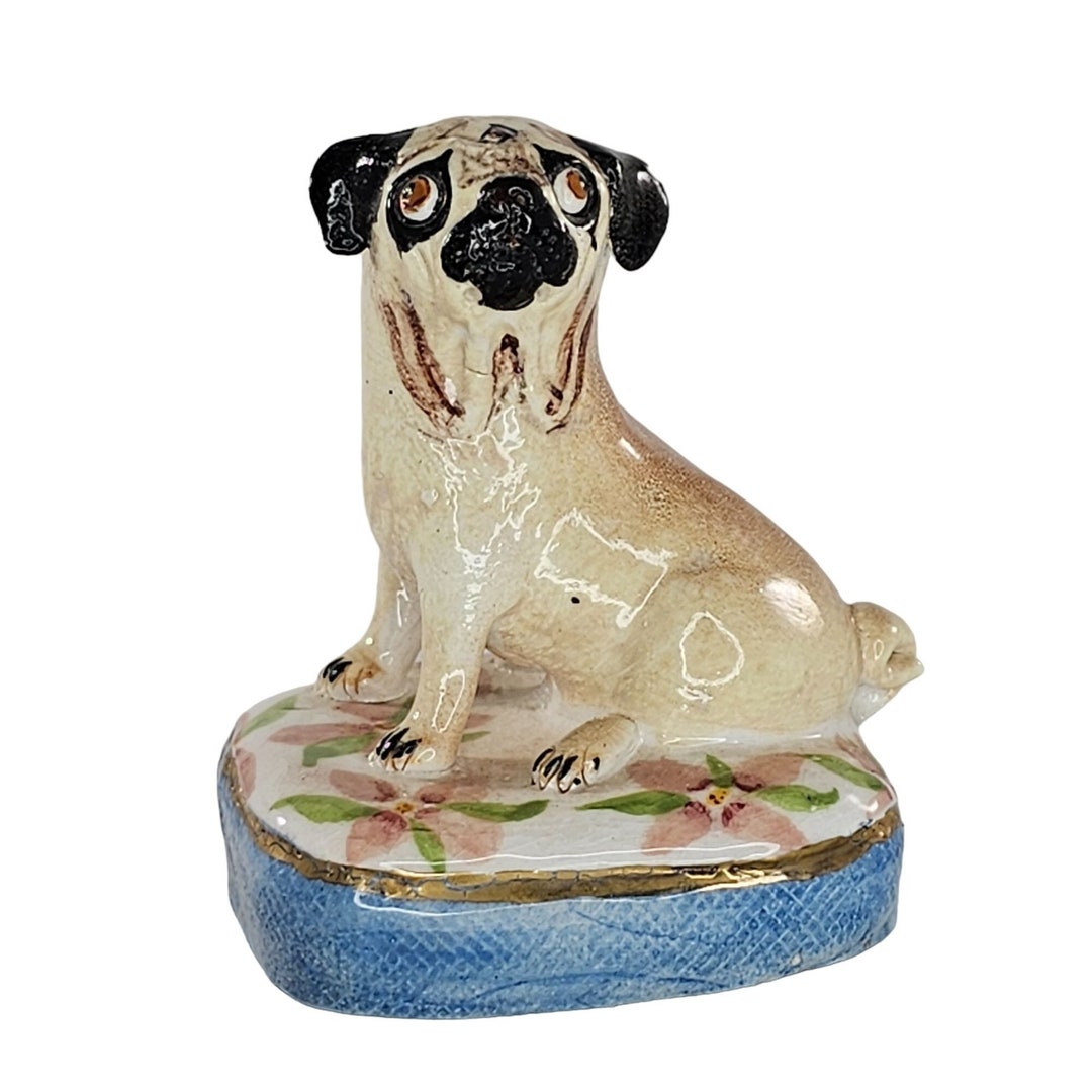 Vintage Basil Matthews Pug on Pillow Figurine Dog - Etsy
