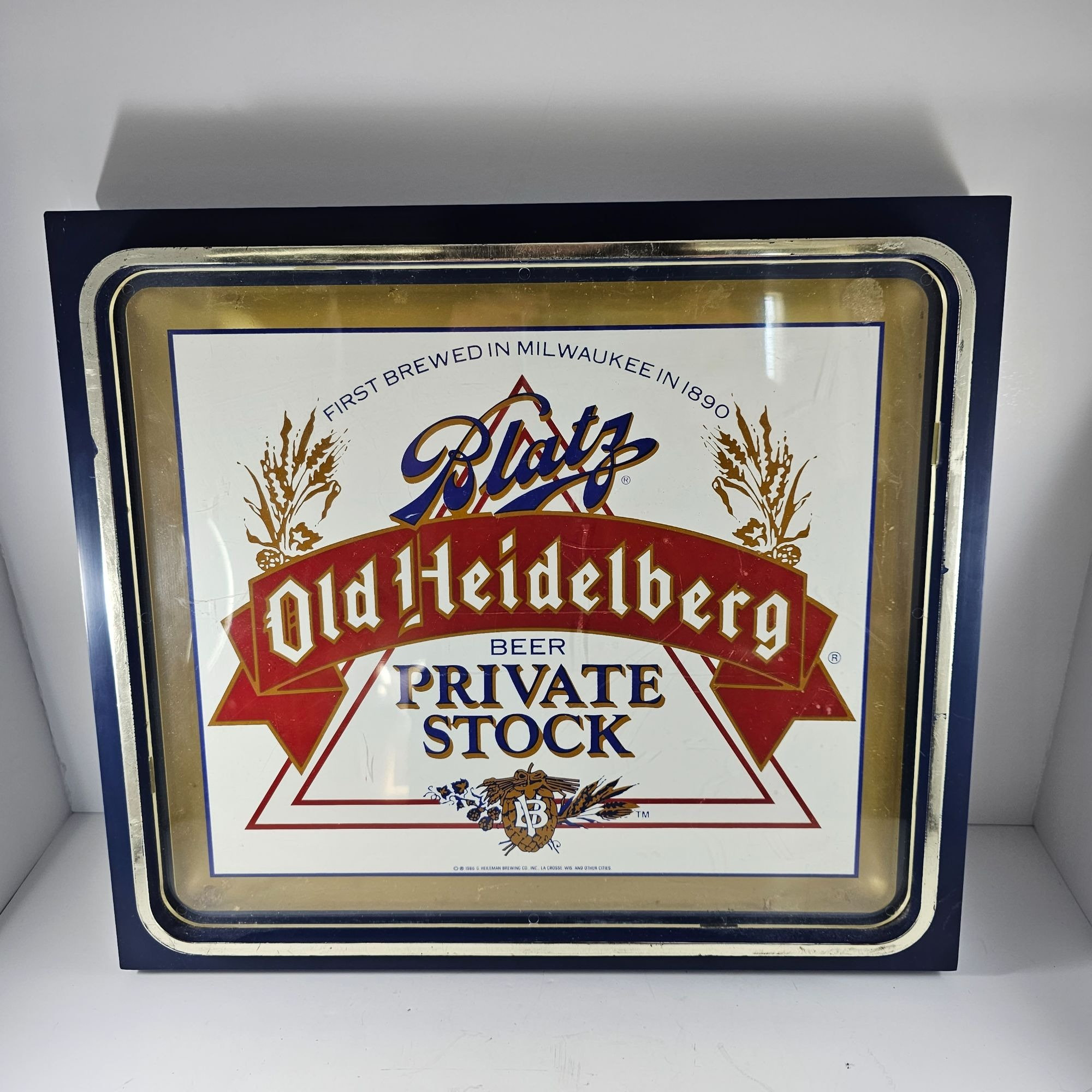 Vintage Blatz Old Heidelberg Private Stock Beer Sign 1986 - Etsy