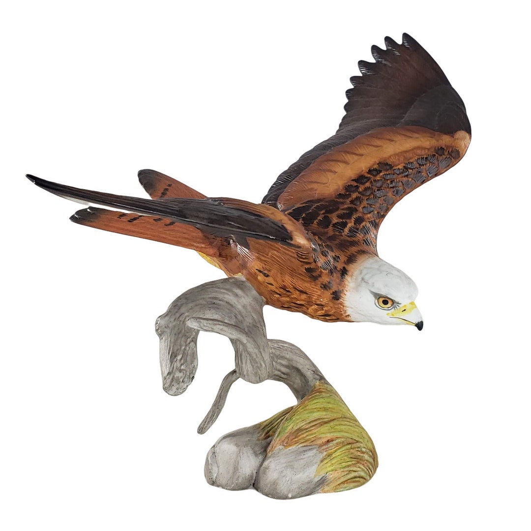 Franklin Mint California Red Kite Eagle Osprey 1988 Noble Birds of Prey ...