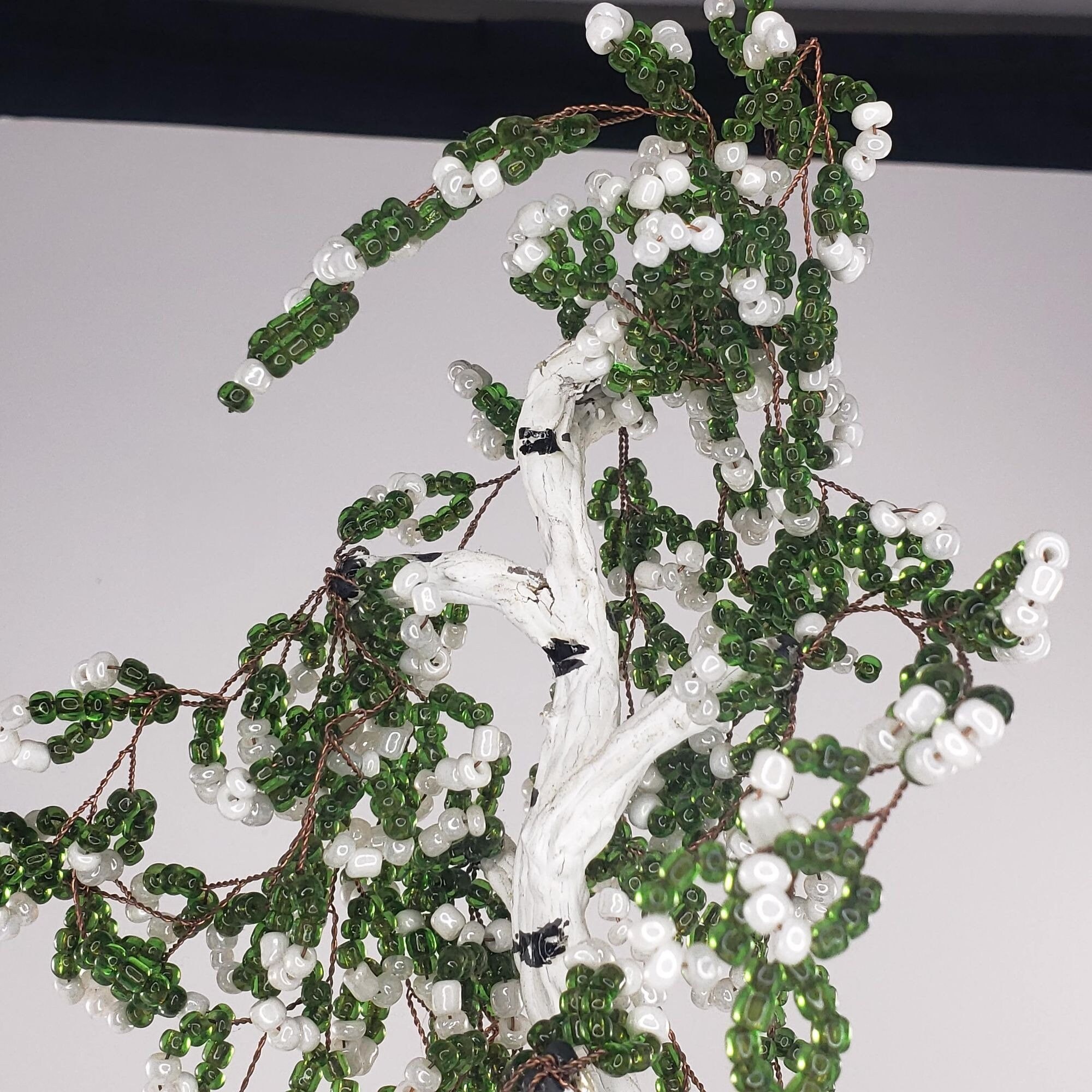 Vintage Seed Bead Tree Beaded Handmade 13 - Etsy