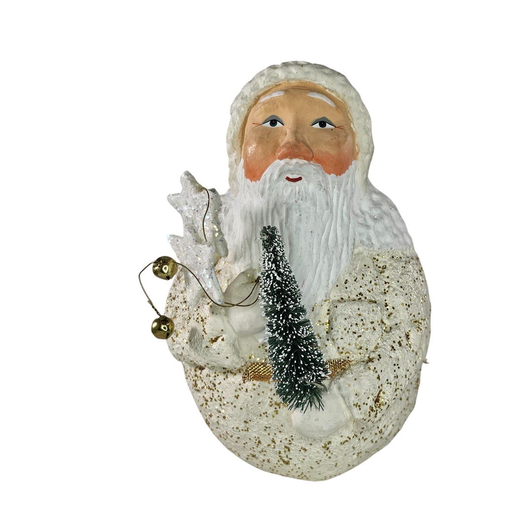 Department 56 Father Frost Roly Poly Santa Claus Belsnickle Stars Round ...