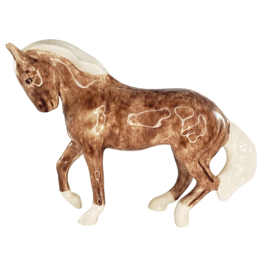 Dorothy Kindell Horse Red Trotting Figurine California Pottery RARE HTF ...