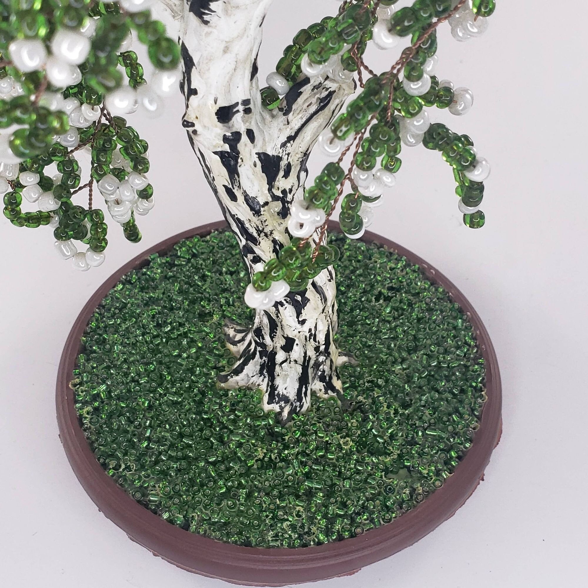 Vintage Seed Bead Tree Beaded Handmade 13 - Etsy