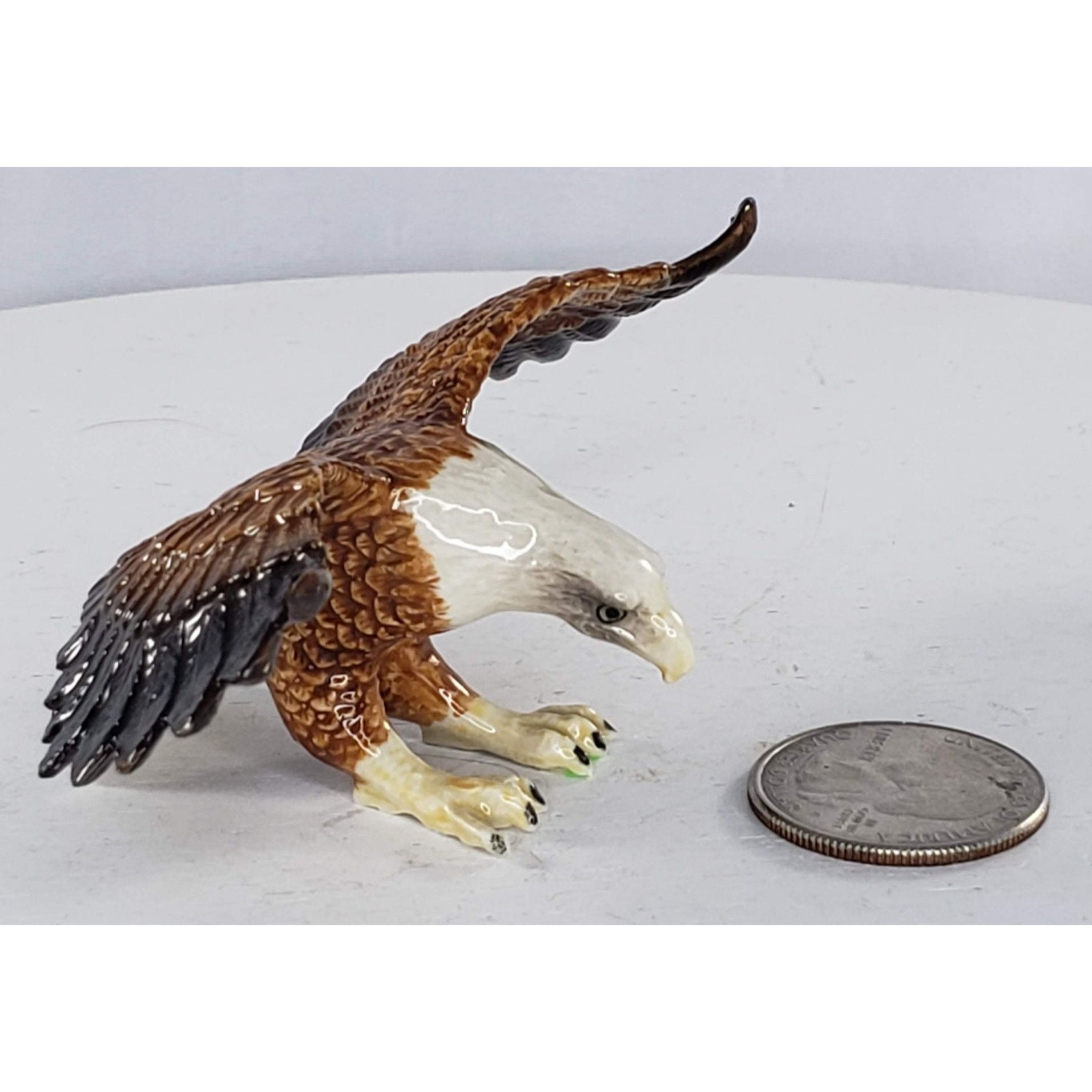 Northern Rose Bald Eagle Miniature Figurine Bird - Etsy