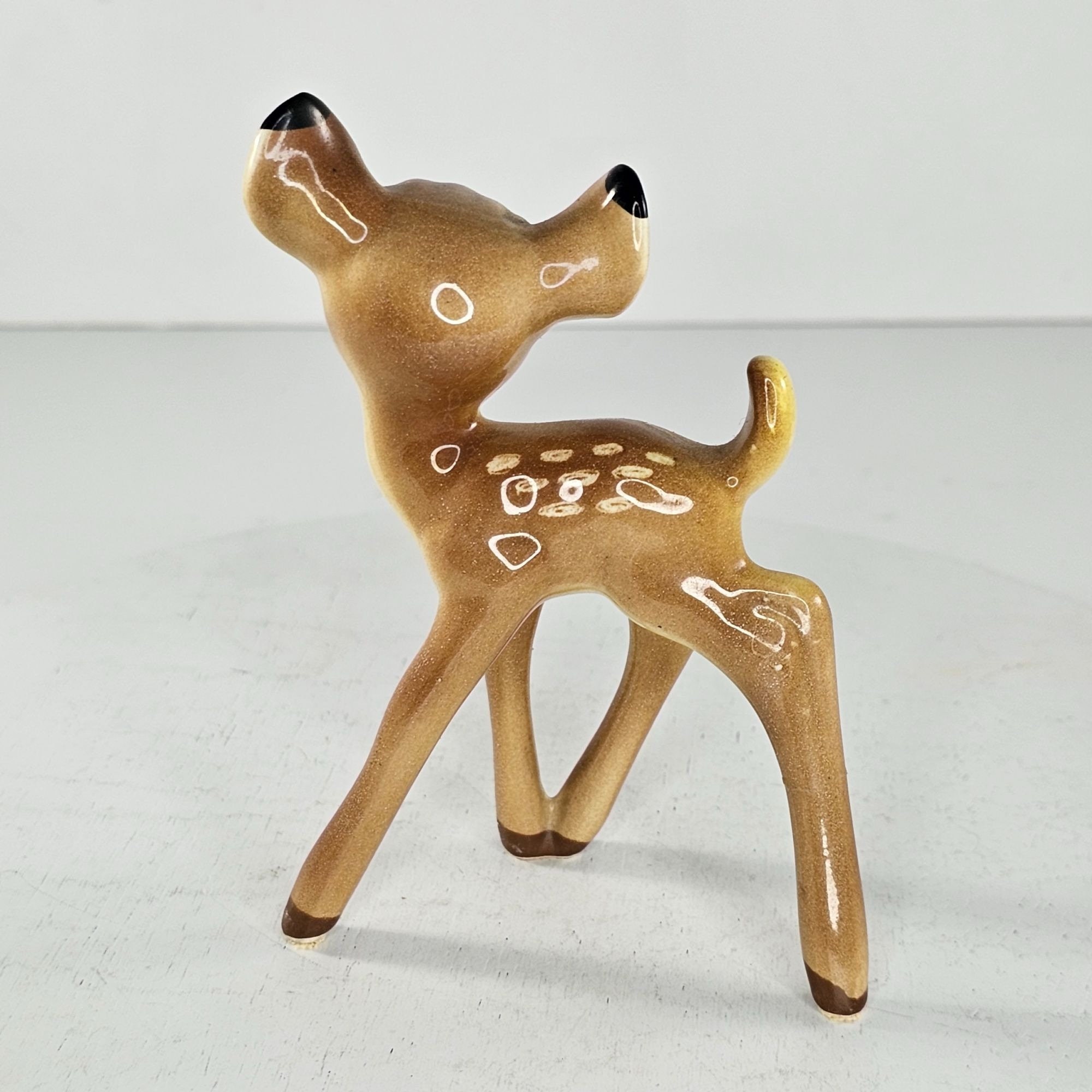 Evan K Shaw American Pottery Disney Small Bambi Figurine Deer 4.5 ...