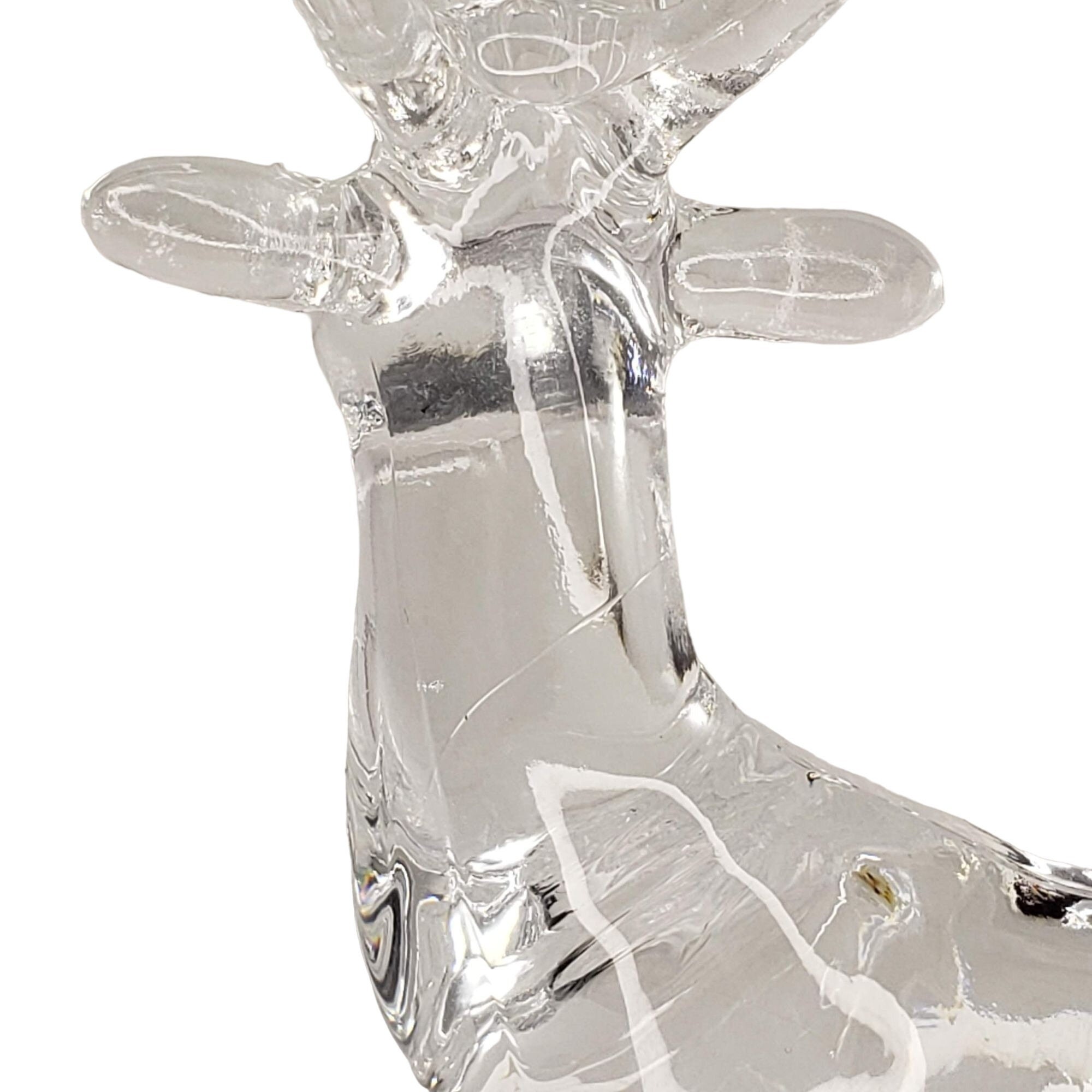 Cristal D'arques Deer Stag Buck Figurine 24% Lead Crystal Glass France ...