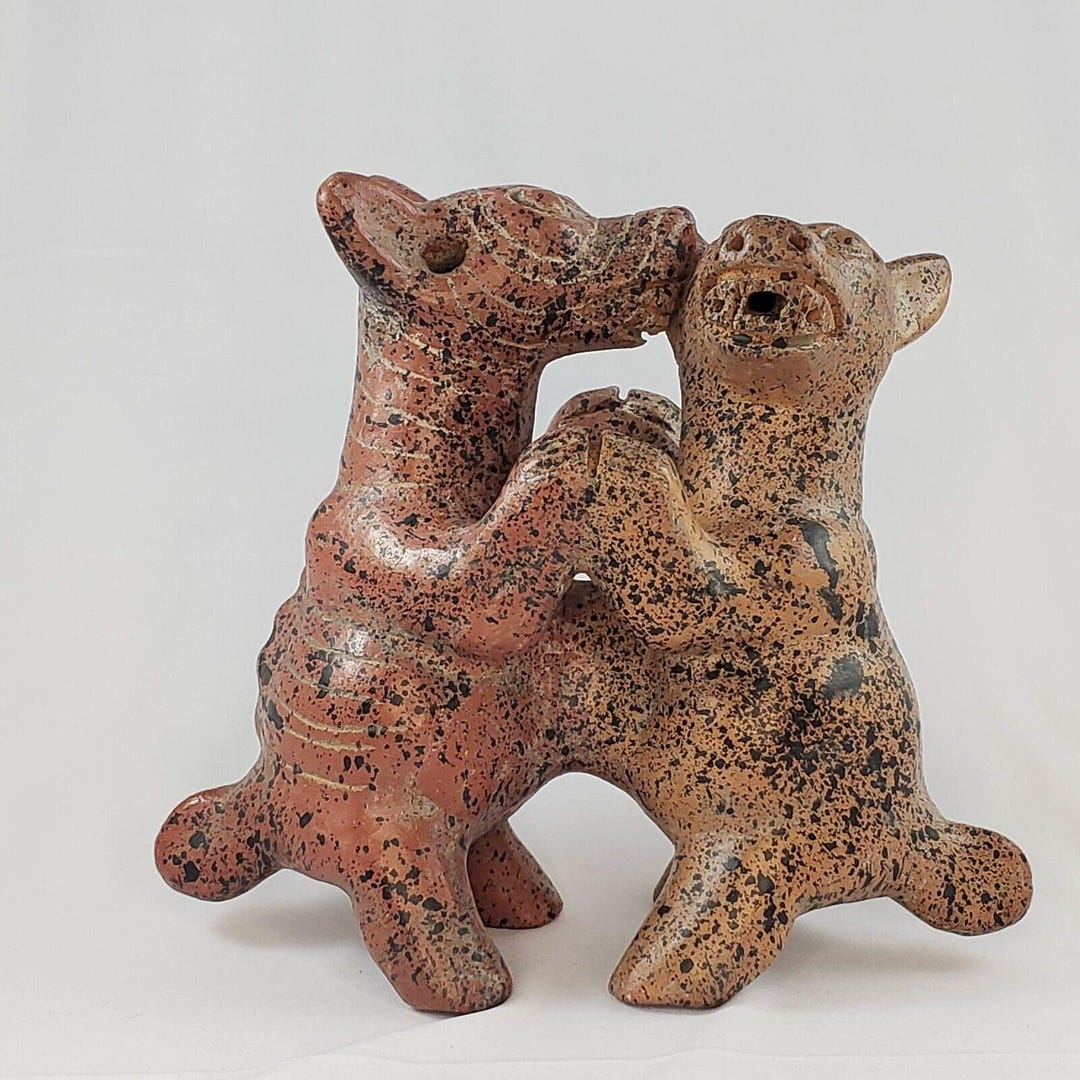Vintage Colima Dancing Dogs Mexican Pottery Folk Art - Etsy