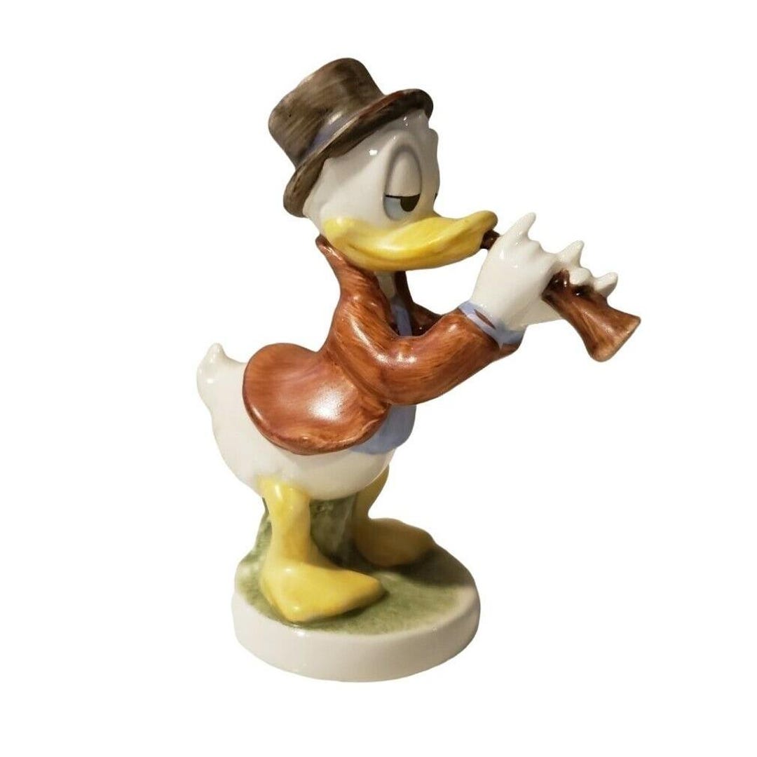 Disney Goebel Donald Duck Playing Clarinet Figurine - Etsy