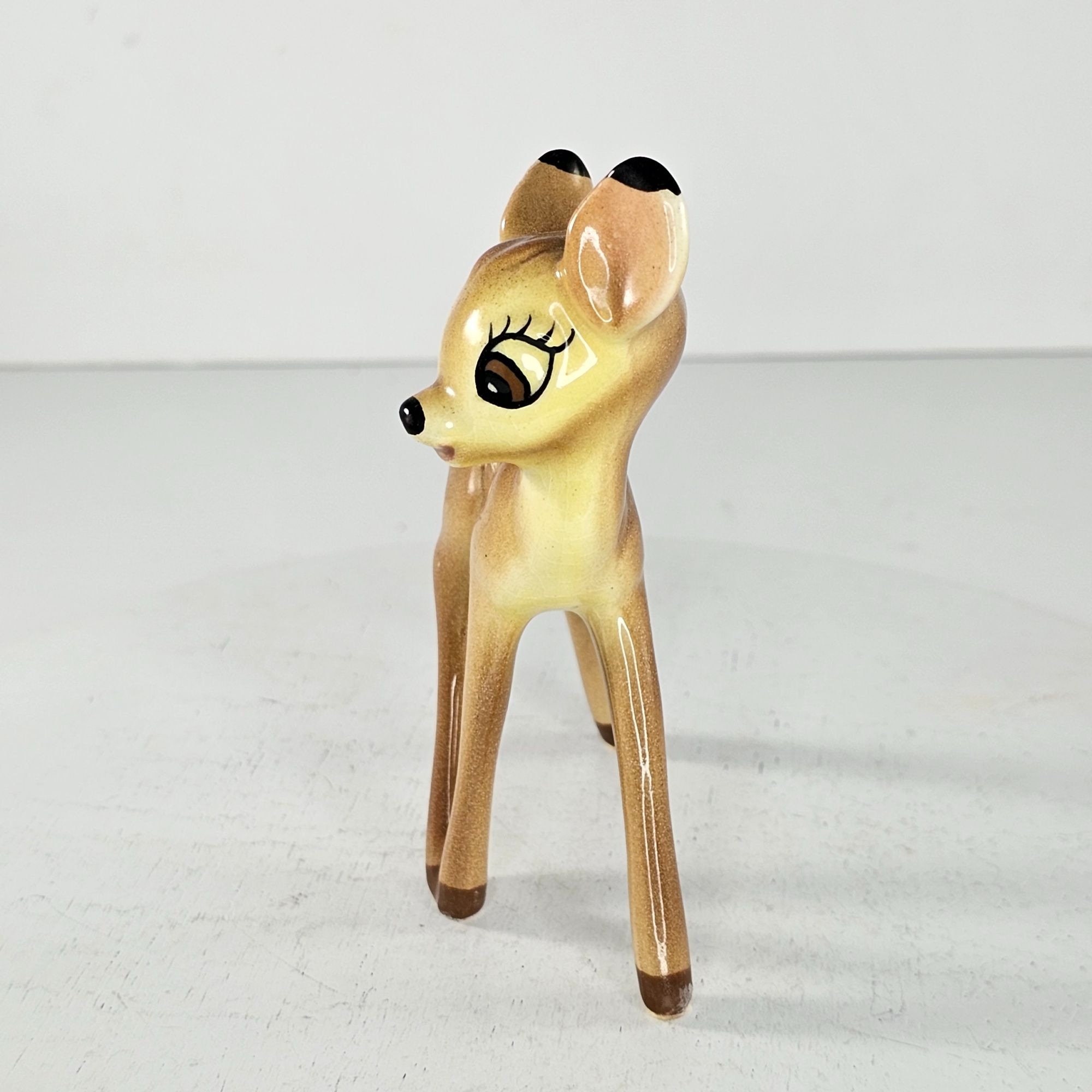 Evan K Shaw American Pottery Disney Small Bambi Figurine Deer 4.5 ...