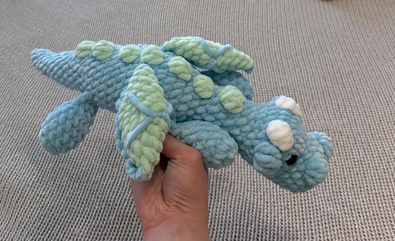 Handmade Crochet Dragon Plushies – Fantasy Stuffed Animals in Assorted ...