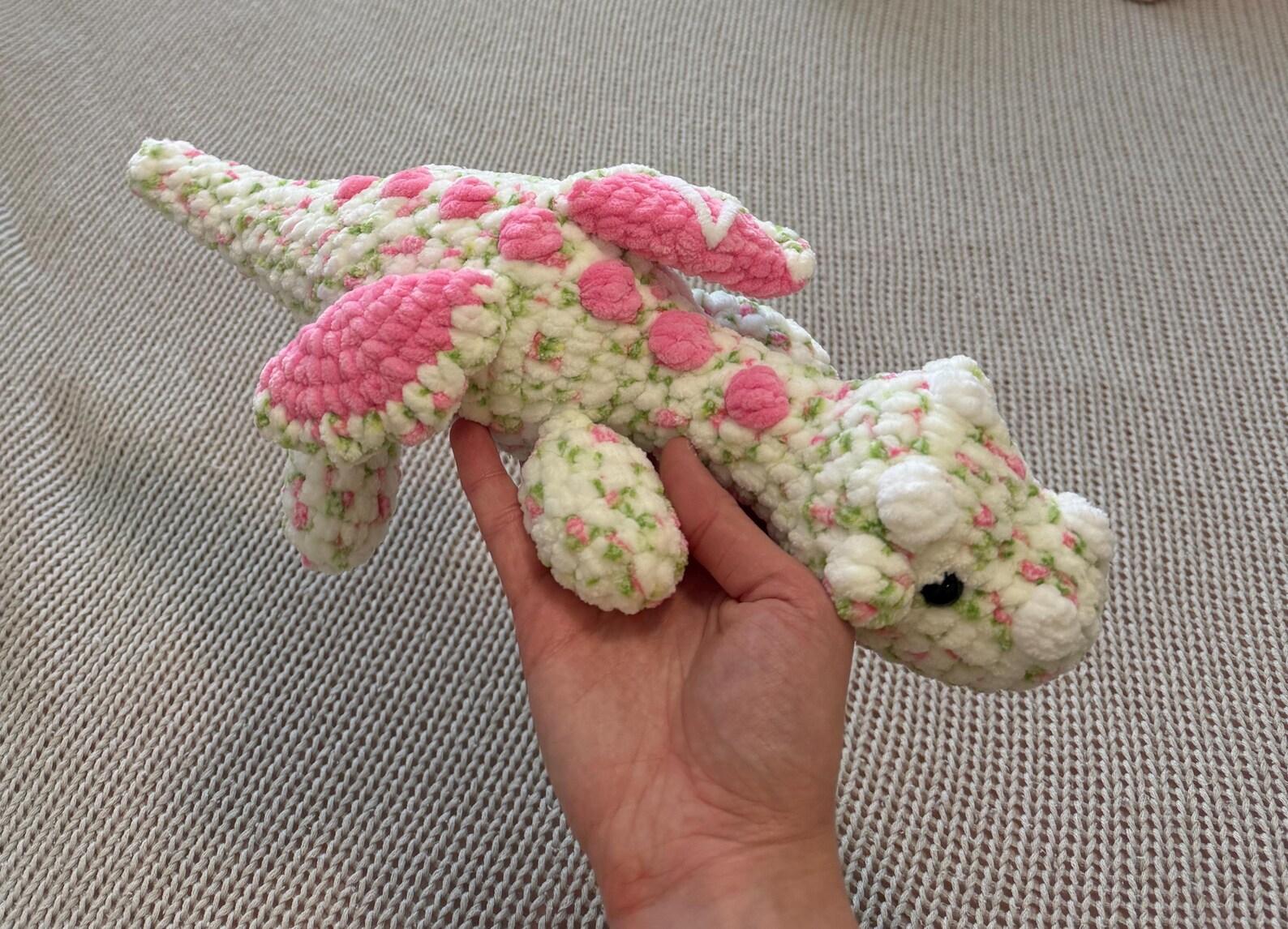 Handmade Crochet Dragon Plushies – Fantasy Stuffed Animals in Assorted ...