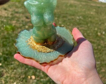 Gaia: Goddess of Earth Gold Glitter Red Resin Figurine - Etsy