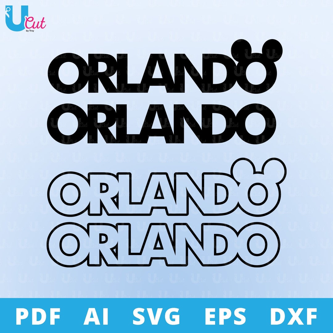 Orlando With Ears Svg Pdf Ai Eps Dxf - Etsy