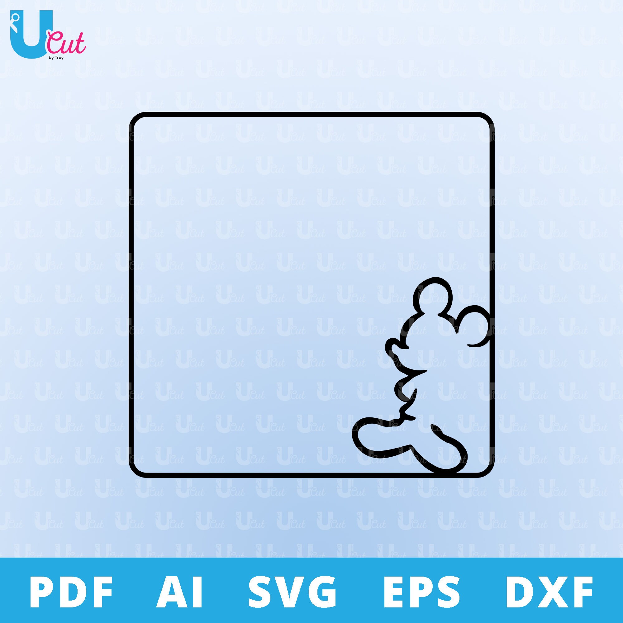 Mouse Frame - Svg Pdf Ai Eps Dxf - Etsy
