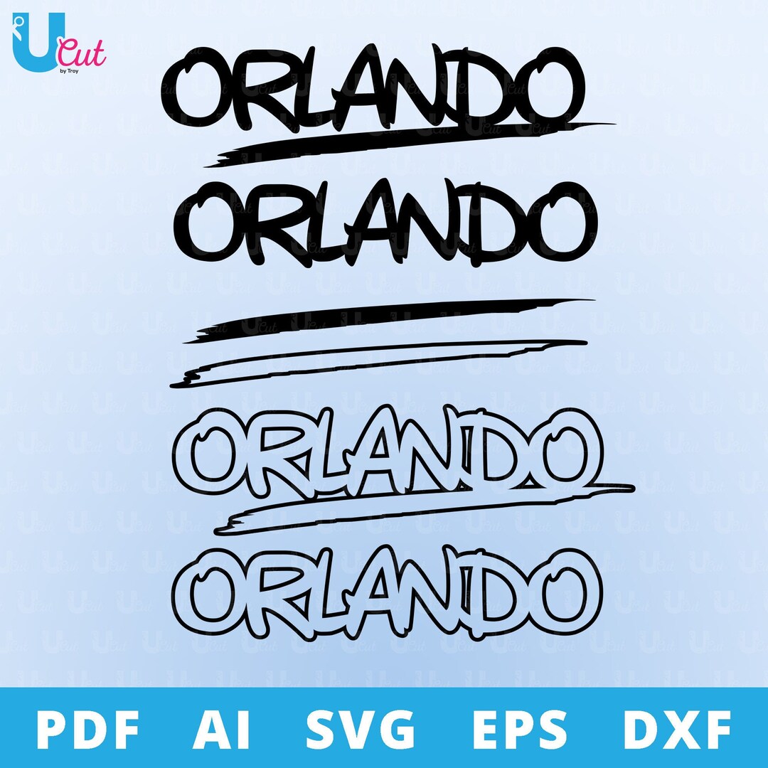 Orlando Text - Svg Pdf Ai Eps Dxf - Etsy