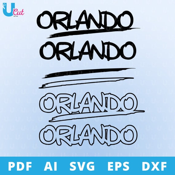 Orlando Text Svg Pdf Ai Eps Dxf - Etsy