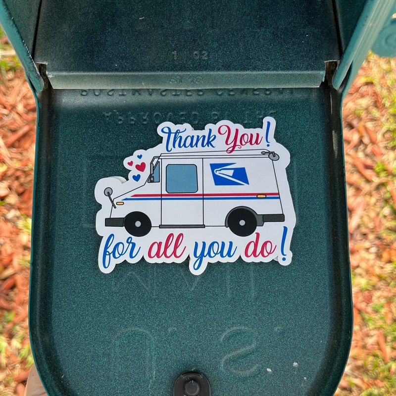 Thank You Mailbox Decal - Etsy