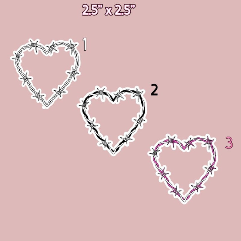 Barbed Wire Heart - Etsy