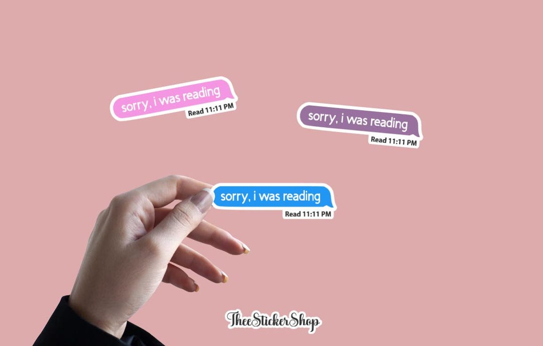 Sorry, I Was Reading - Sticker | Bookish Sticker | Book Inspired ...
