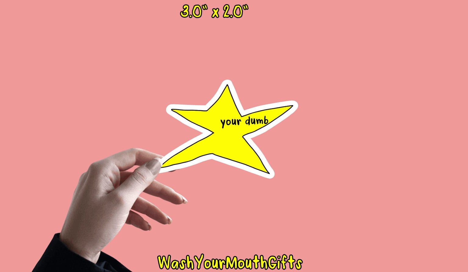 Your Dumb Sticker Your Did It Gold Star Sticker Funny Meme Sticker ...