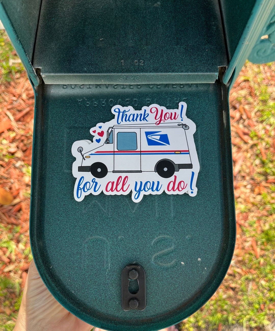 USPS Mail Truck Sticker | Mail Carrier Sticker | Thank You for All You ...