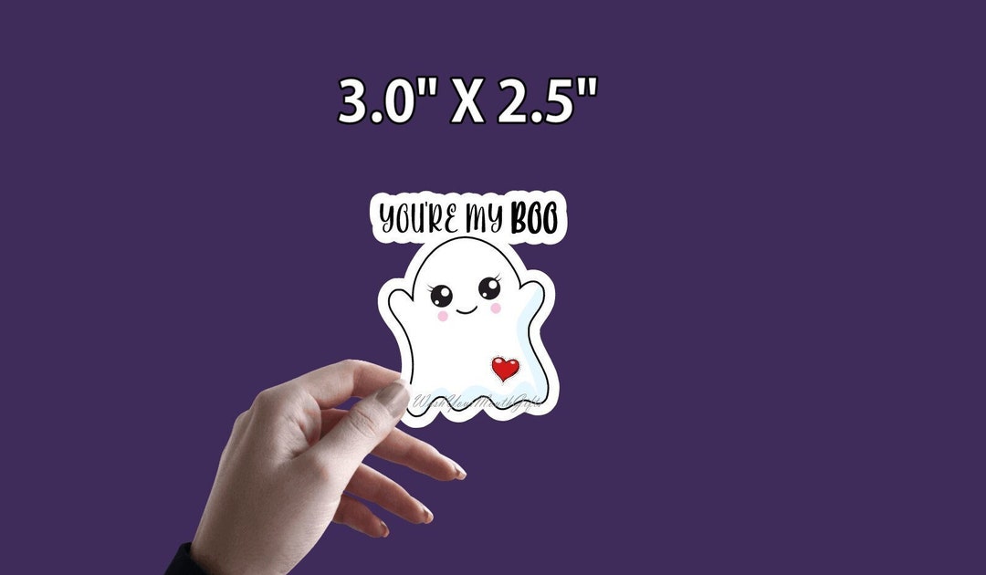 Cute Ghost Sticker | Spooky Halloween Ghost Sticker | You're My Boo ...