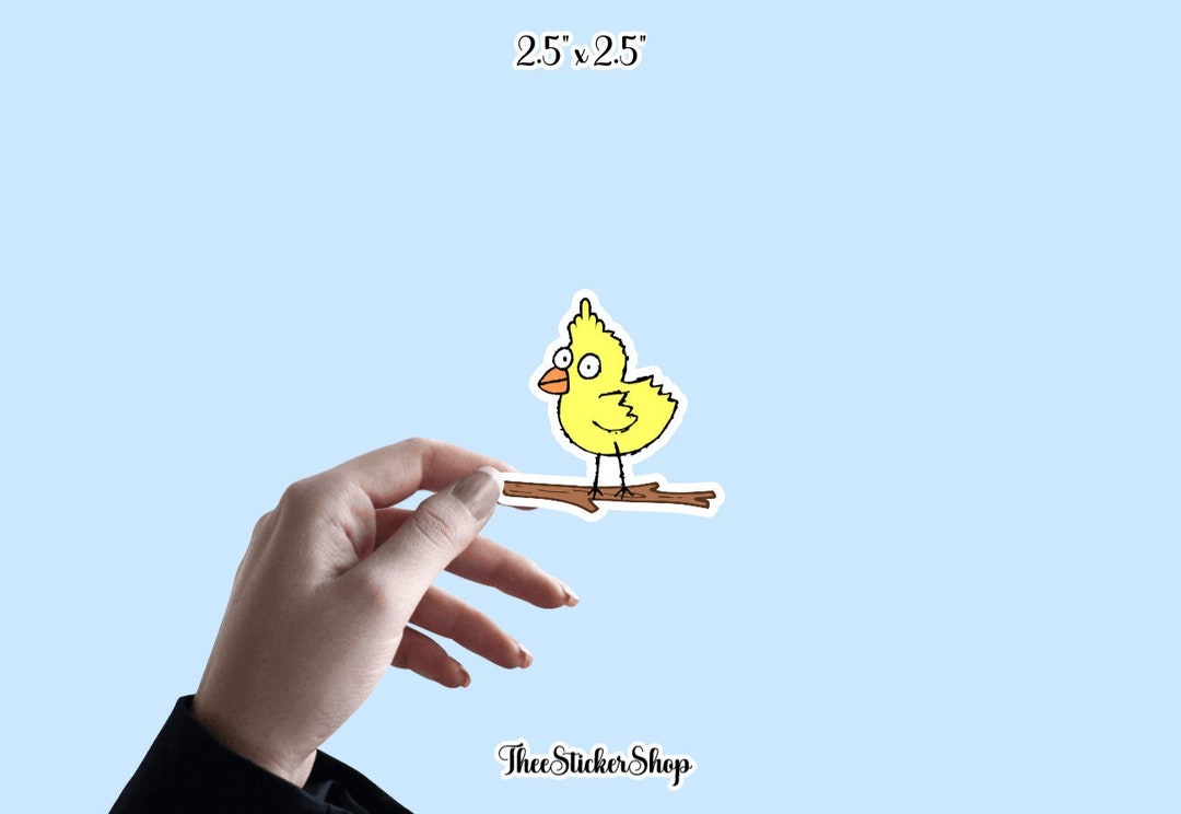 Yellow Bird Middle Finger Sticker Funny Sticker Sarcastic Sticker ...
