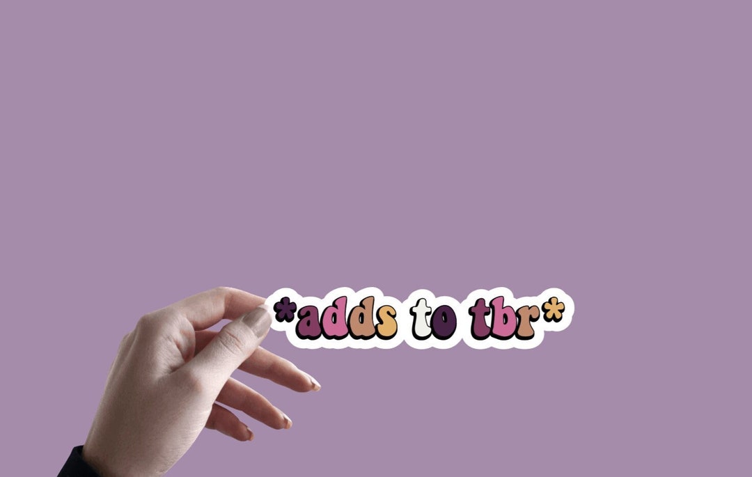 Adds to TBR Mini Sticker | Book Lover Gift | Kindle Accessory | Booktok ...