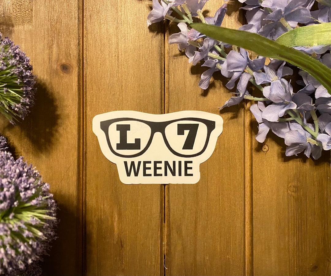 L7 Weenie Sticker - Funny Sticker (the Sandlot) | Cute Sticker | Retro ...