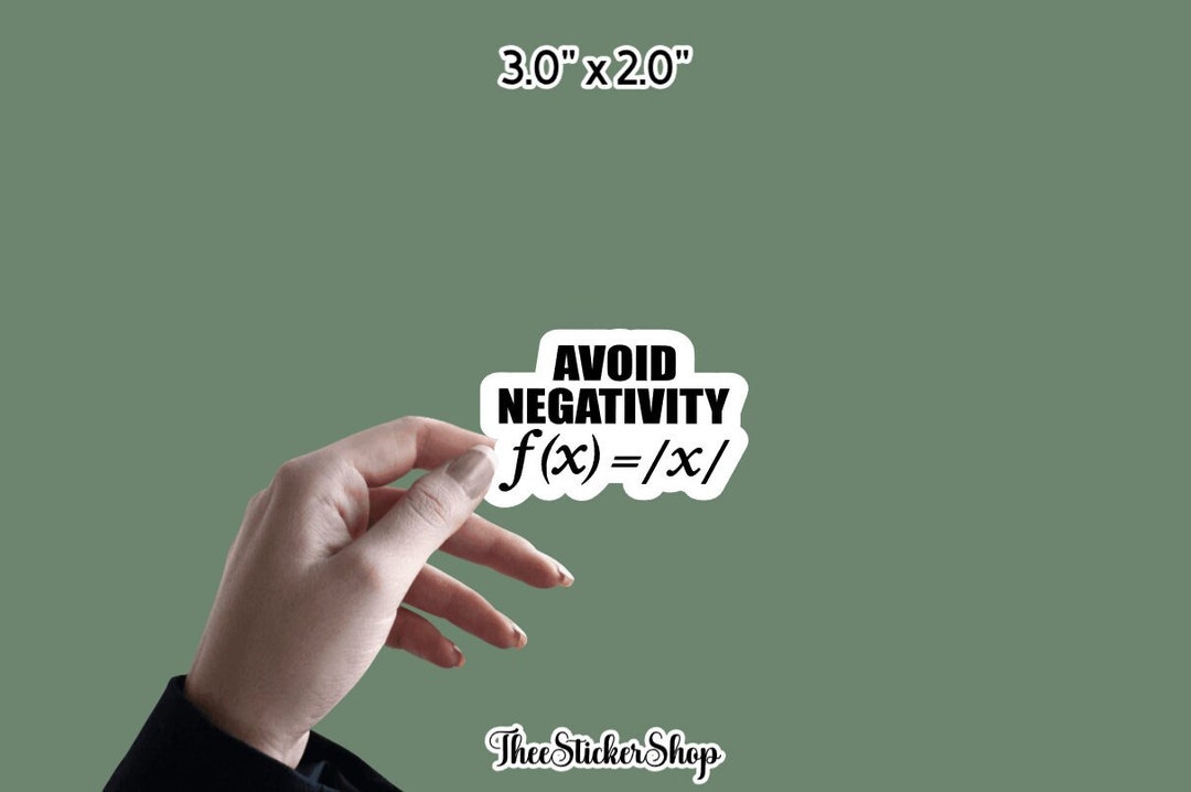 Avoid Negativity - Sticker | Funny Sarcastic Sticker | Adult Humor ...