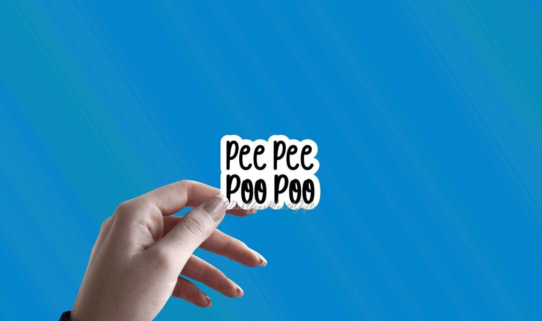Peepee Poopoo Sticker - Funny Sticker | Sarcastic - Stickers for Car ...