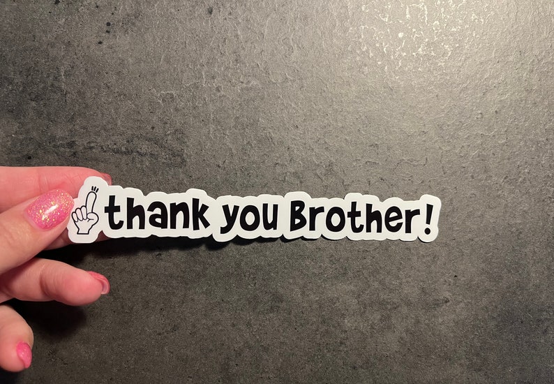 Thank You Brother Sticker Inspired by Sketch Tiktok Viral Special Teams ...