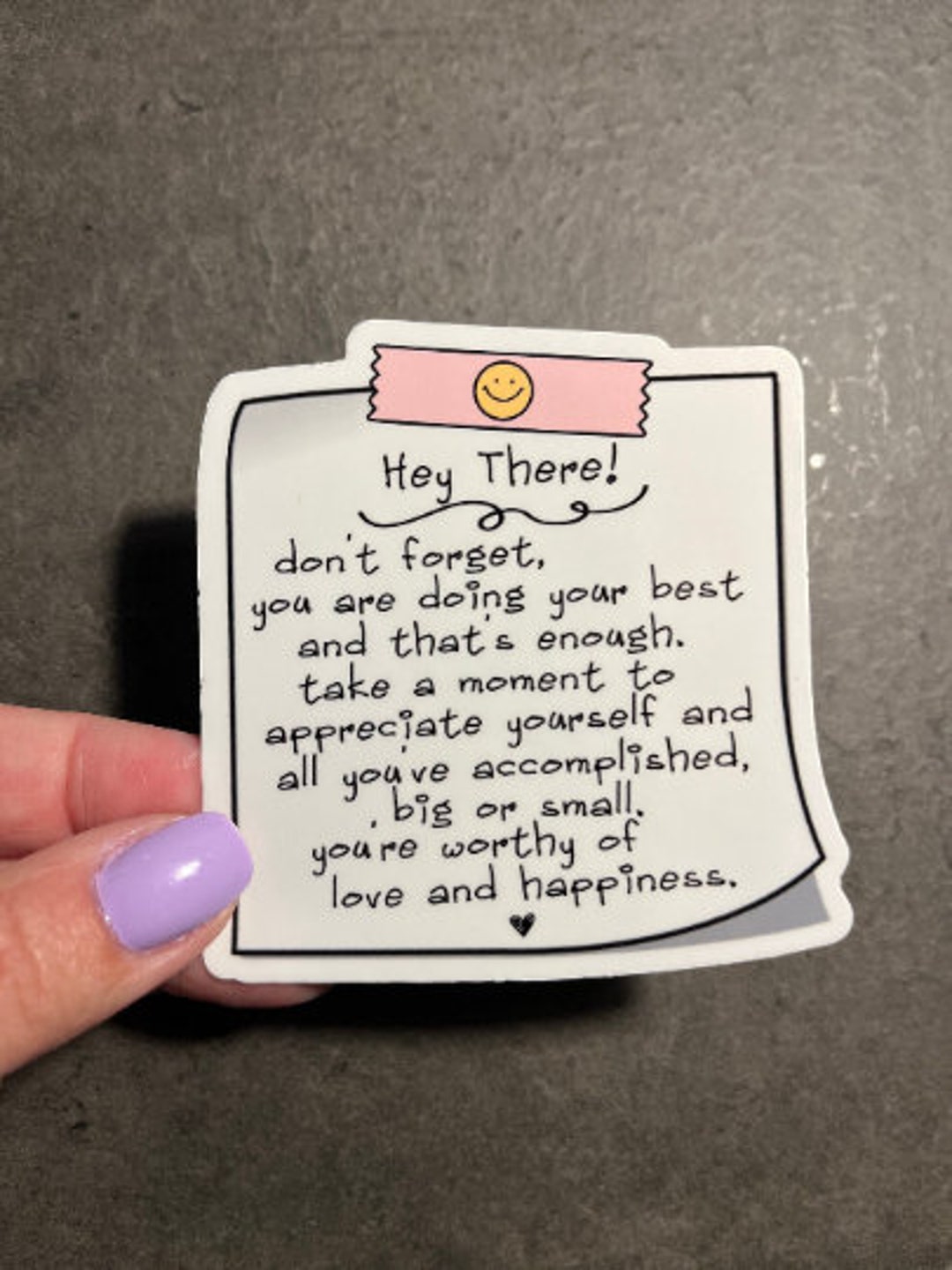 Hey There! Post Note Sticker | Motivational Positivity, Mental Health ...