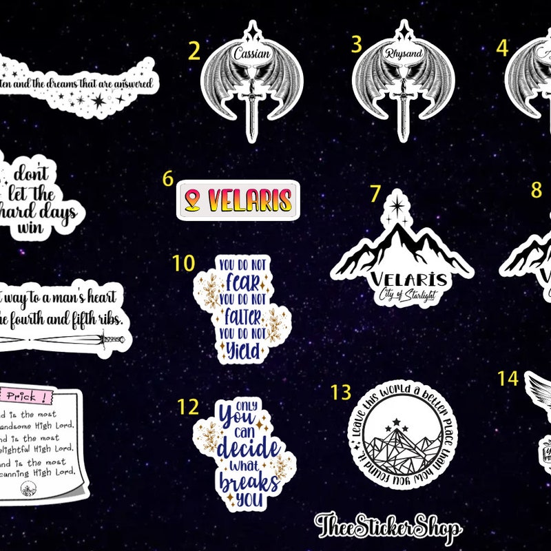 Acotar Stickers - Etsy