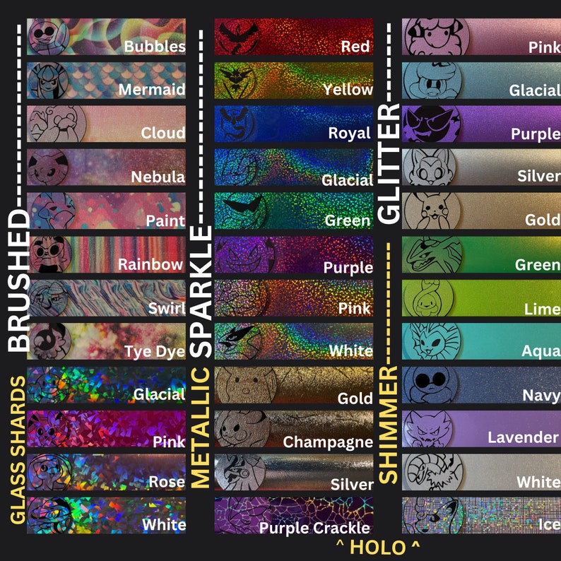 TCG Ability Markers Set of 6 Custom Acrylic Pokemon Supporter Pokemon ...