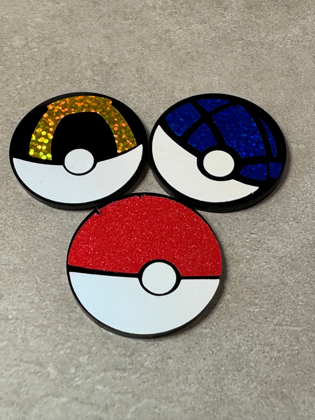 TCG Ability Markers Set of 3 - Custom Acrylic - Pokemon - Pokeball ...