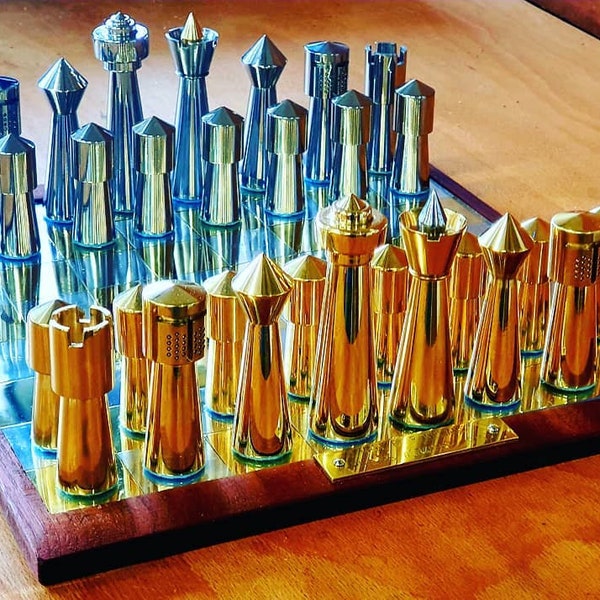 Modern Chess Set - Etsy