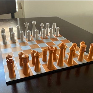 Modern Chess Set STL Files for 3D Printing - Etsy