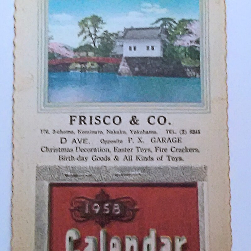 1958 Calendar - Etsy