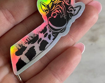 Giraffe Lifeline Window Decal Sticker I217 - Etsy