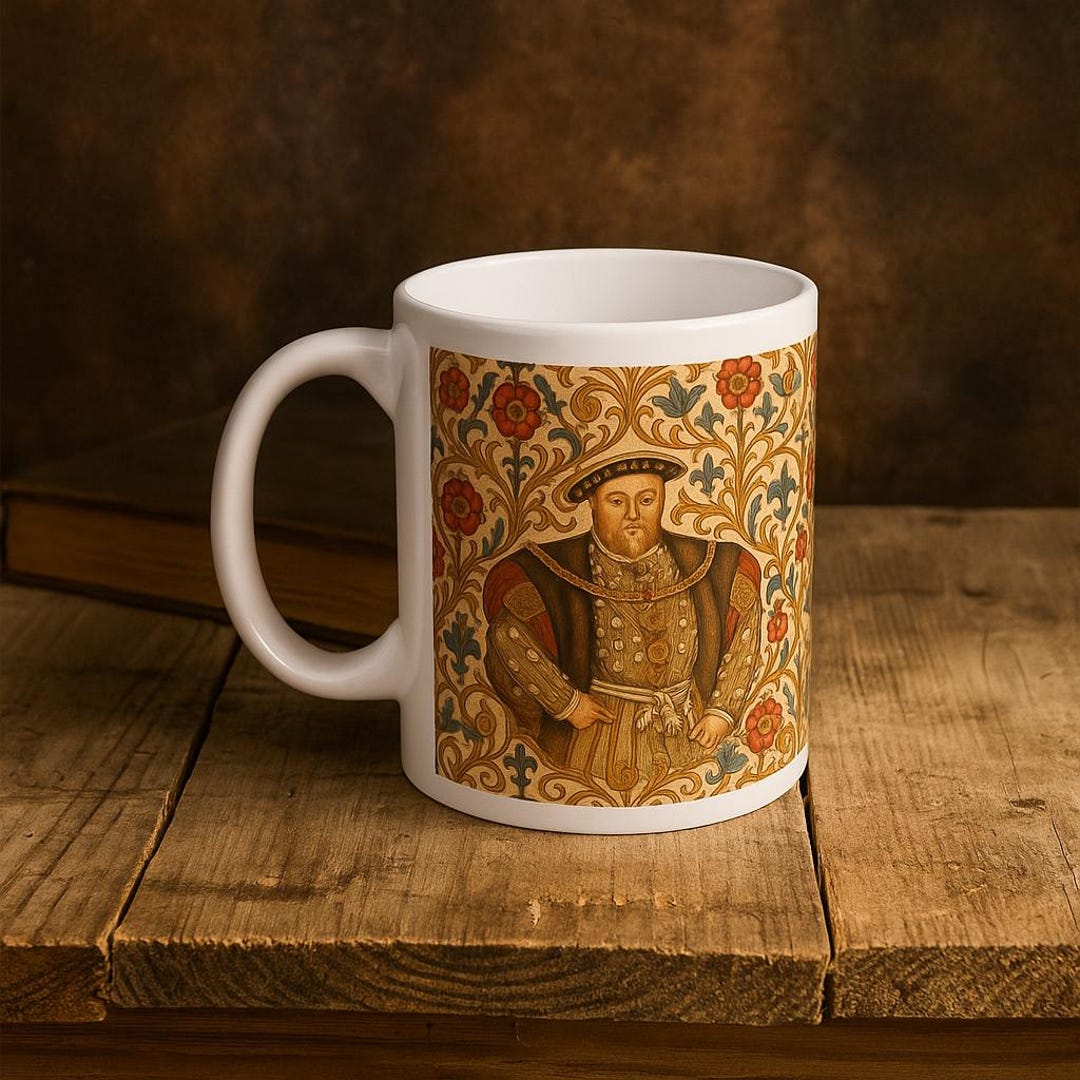 Henry VIII Coffee Mug: Tudor Rose, British History Gift - Etsy