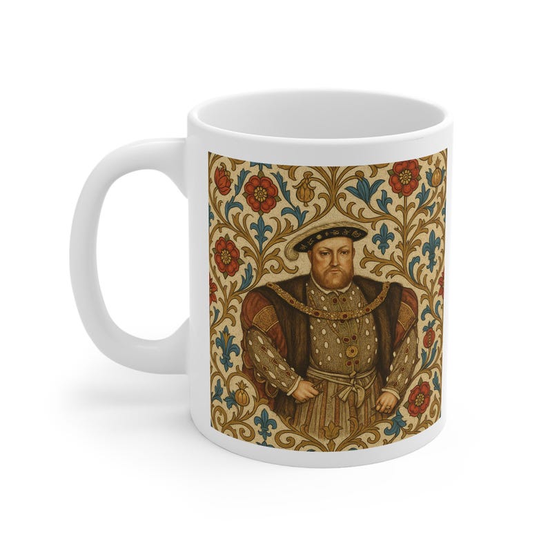 Henry VIII Coffee Mug: Tudor Rose, British History Gift - Etsy UK