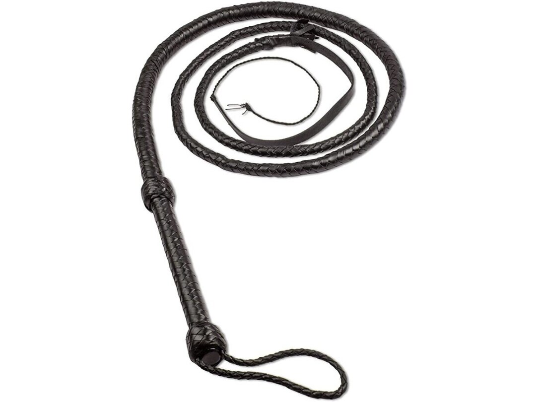 HADZAM Indiana Jones Whip 12 Plaits Made of Real Cow Hide Leather Rope ...