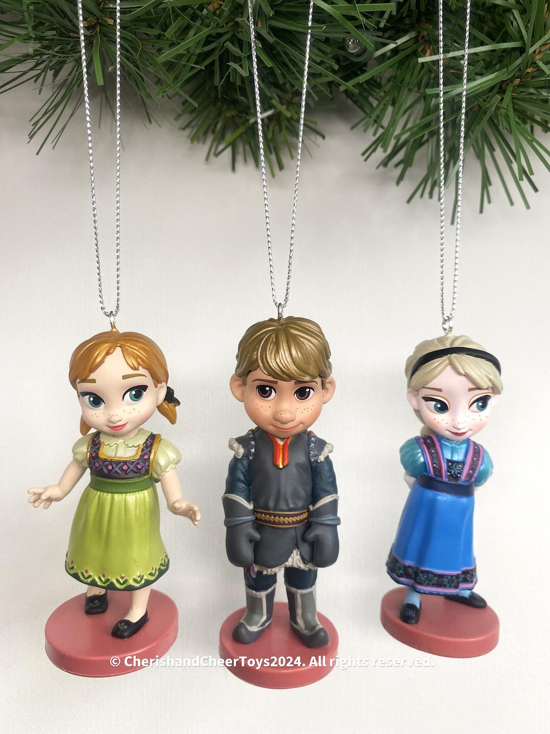 Elsa Anna Kristoff Christmas Ornament Set From Frozen 2 - Etsy