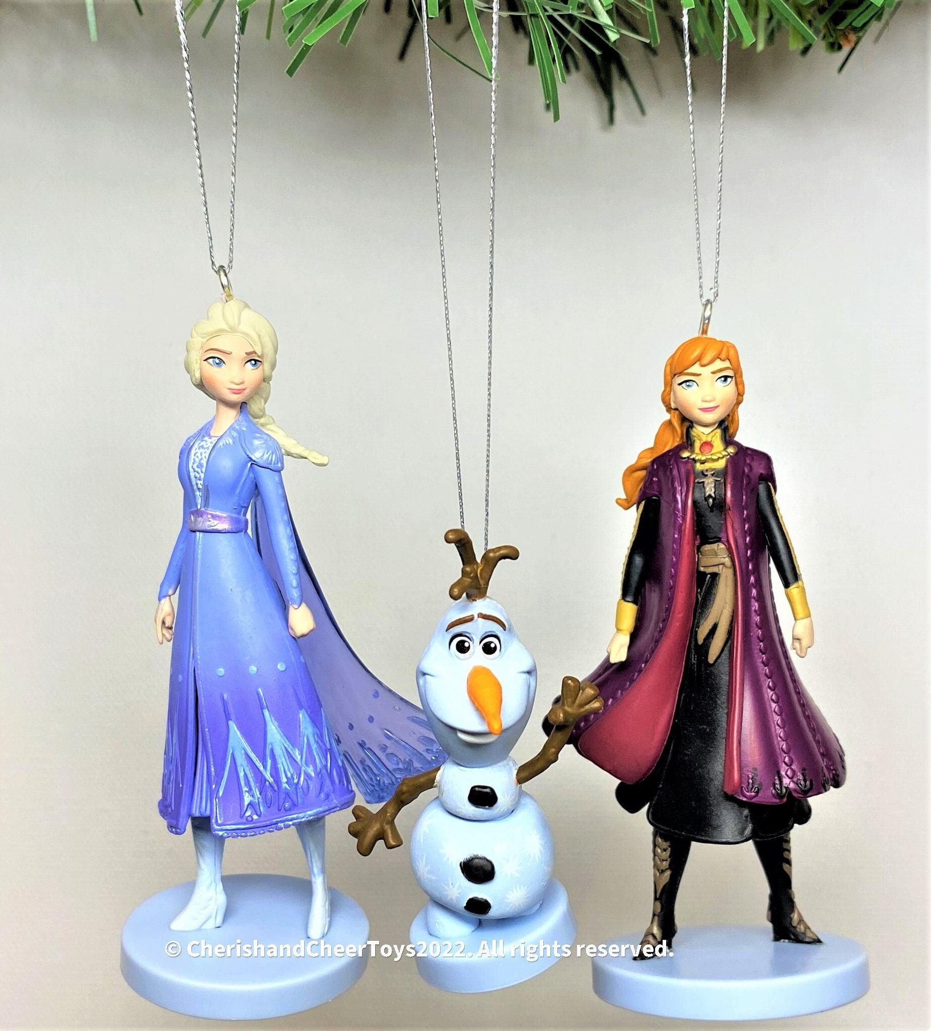 Disney Elsa Anna Olaf Christmas Ornament Set From Frozen 2 - Etsy