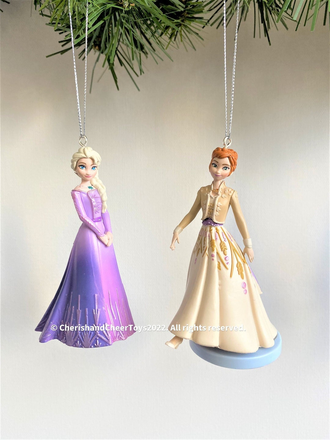 Disney Elsa Anna Christmas Ornament Set From Frozen 2 - Etsy