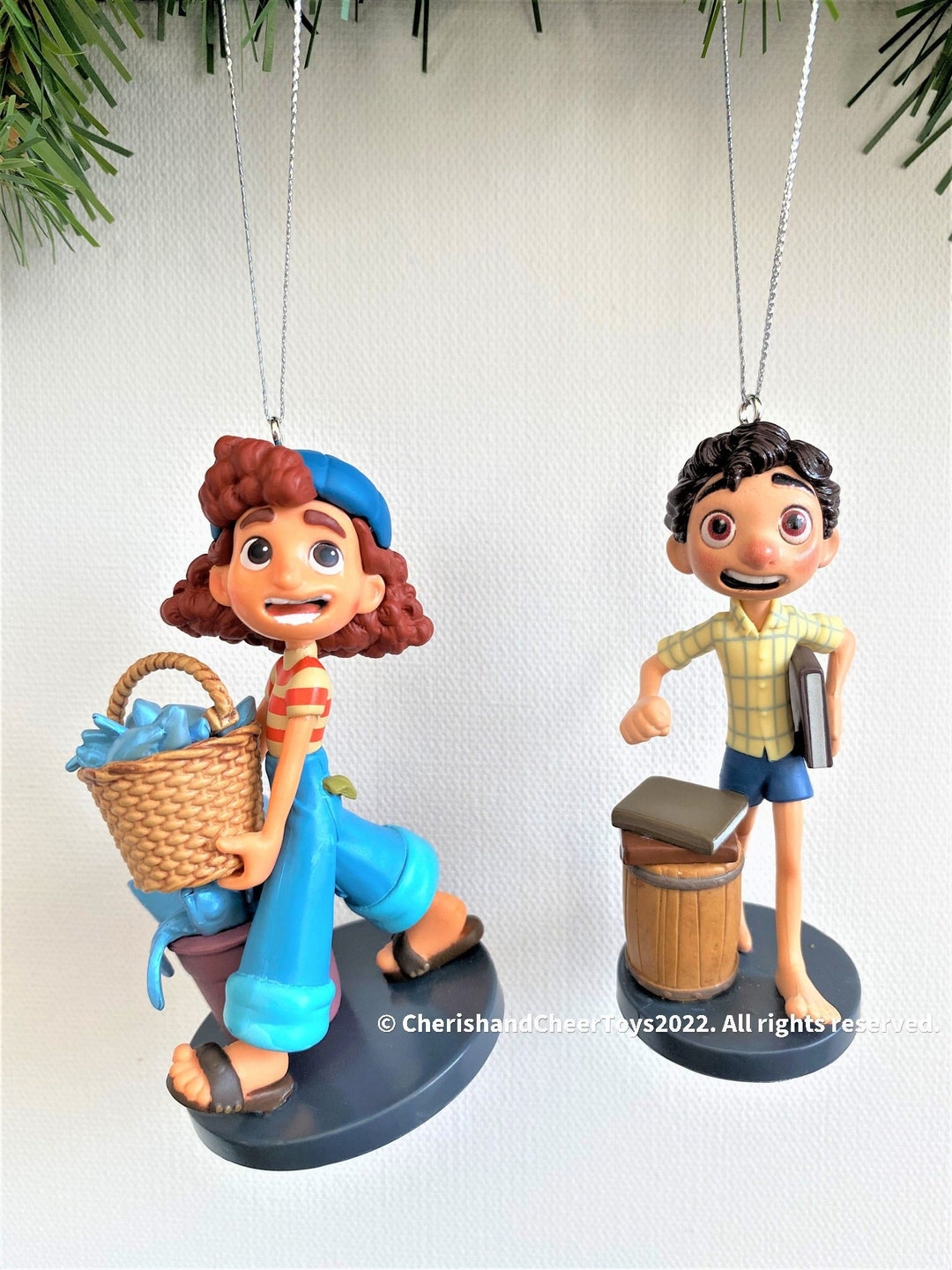 Luca and Giulia Christmas Ornament Set From Disney Luca - Etsy