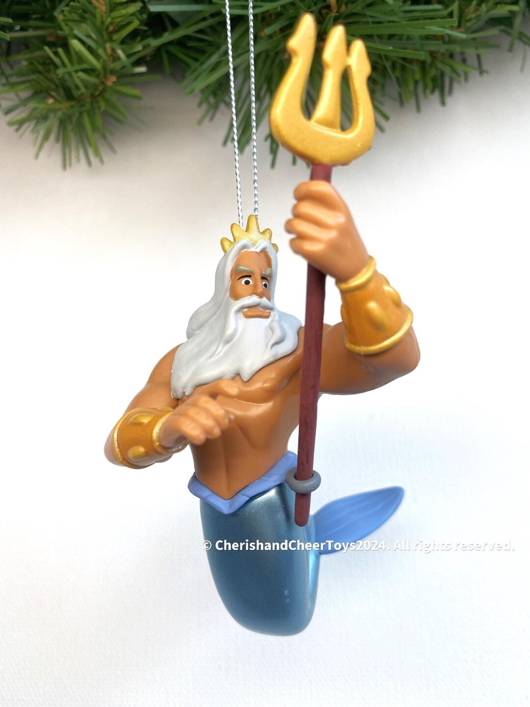 Disney King Triton the Little Mermaid Christmas Ornament - Etsy
