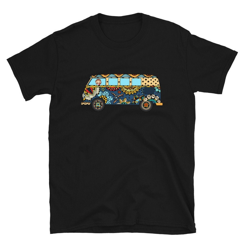 Jesus Hippie Christian T Shirt Hippie Van Bus Peace Love Jesus - Etsy
