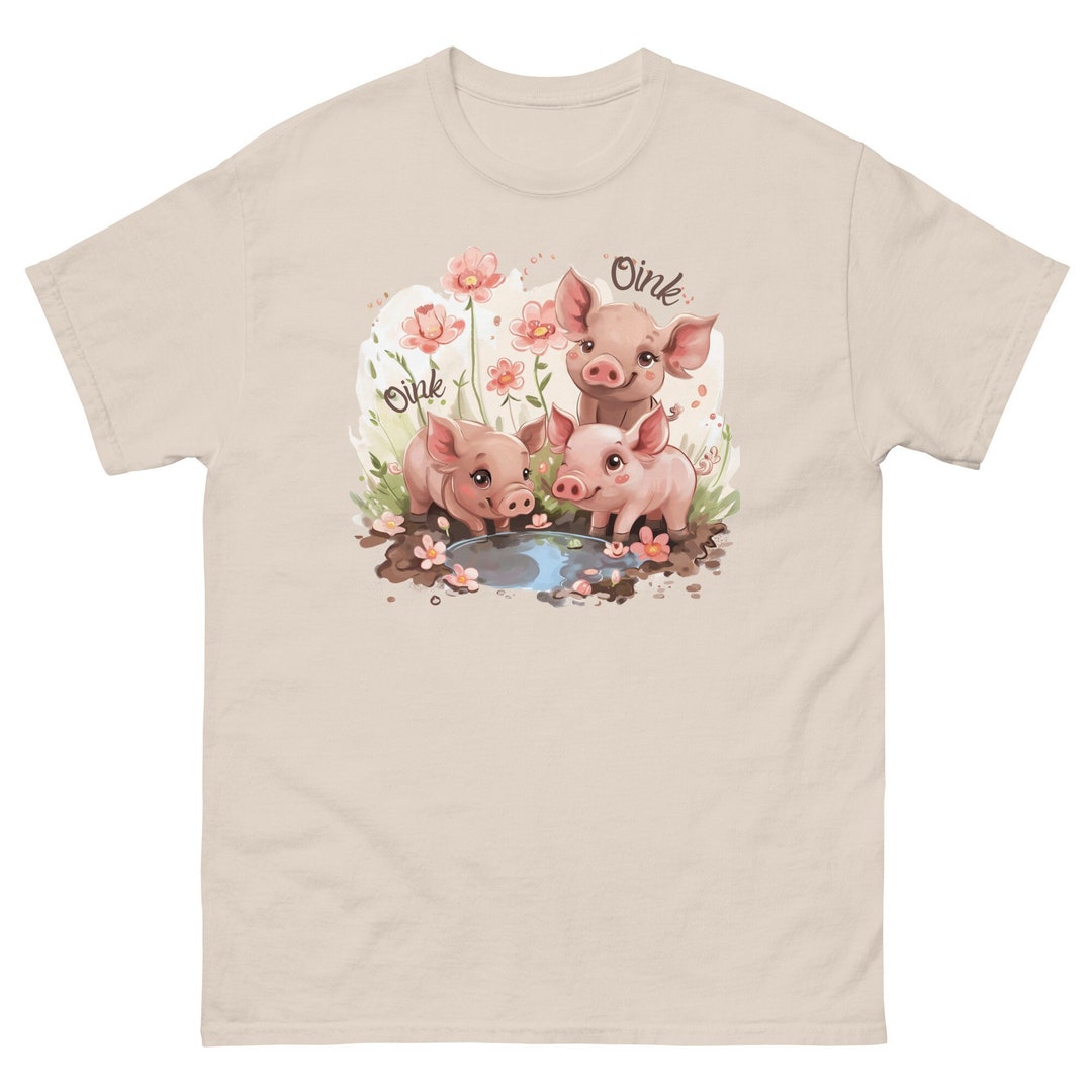 Oink Oink Funny Pig Piggy Shirt for Farm Ranch Pig Collector Pig Lover ...